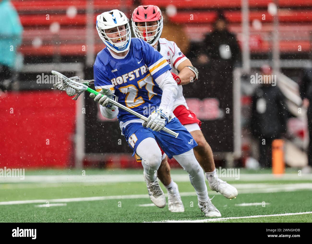 Piscataway, NJ, USA. 02nd Mar, 2024. Hofstra fo Chase Patterson (27 ...