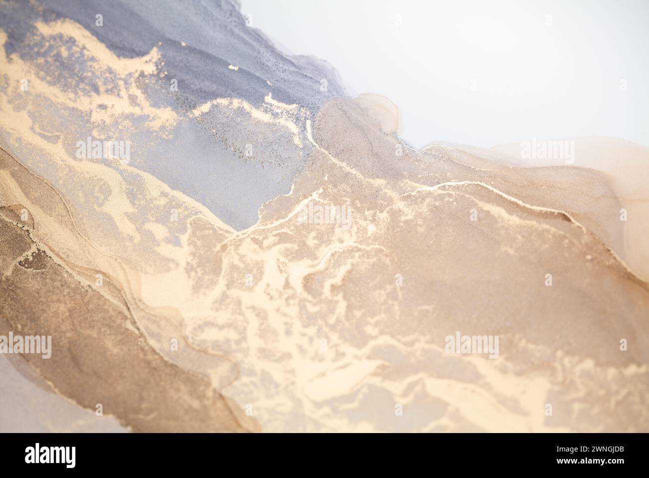 Gold ink stain hi-res stock photography and images - Alamy