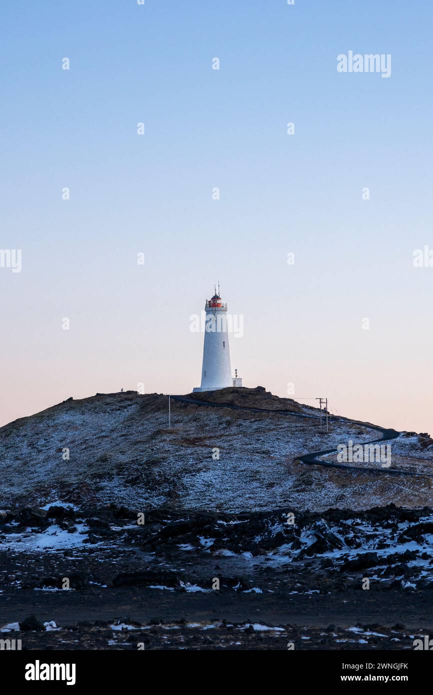 Reykjanesviti lighthouse in southwest Iceland Reykjanes Peninsula Stock ...