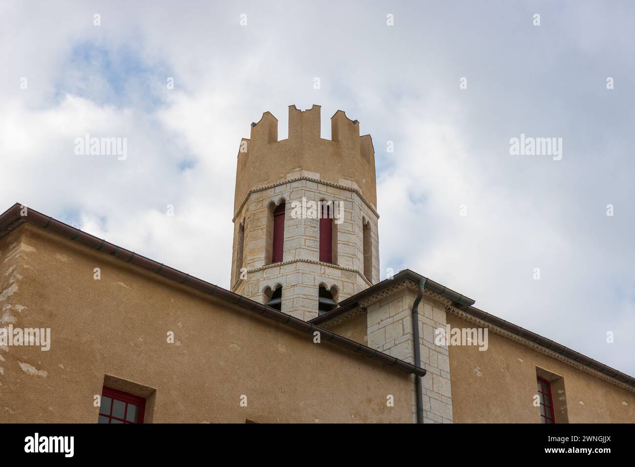 Bonifacio town, medieval citadel in Corsica Island, France Stock Photo ...