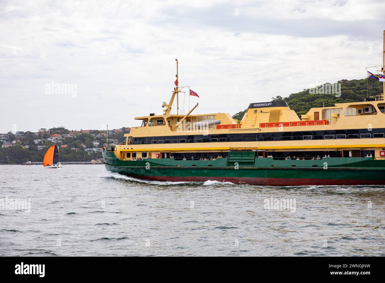Manly ferry, the MV Queenscliff ferry operates between Manly wharf and ...