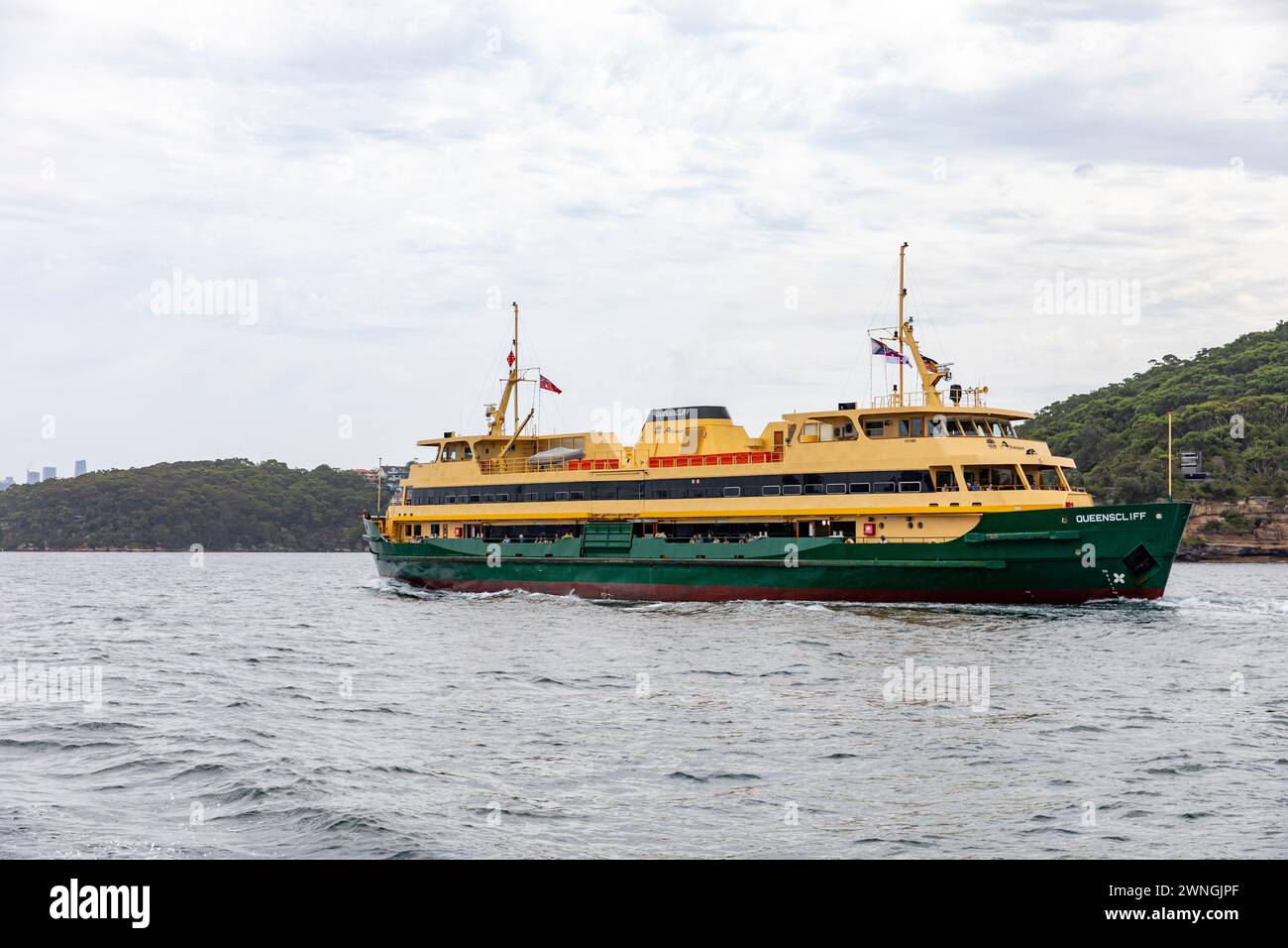 Manly ferry, the MV Queenscliff ferry operates between Manly wharf and ...