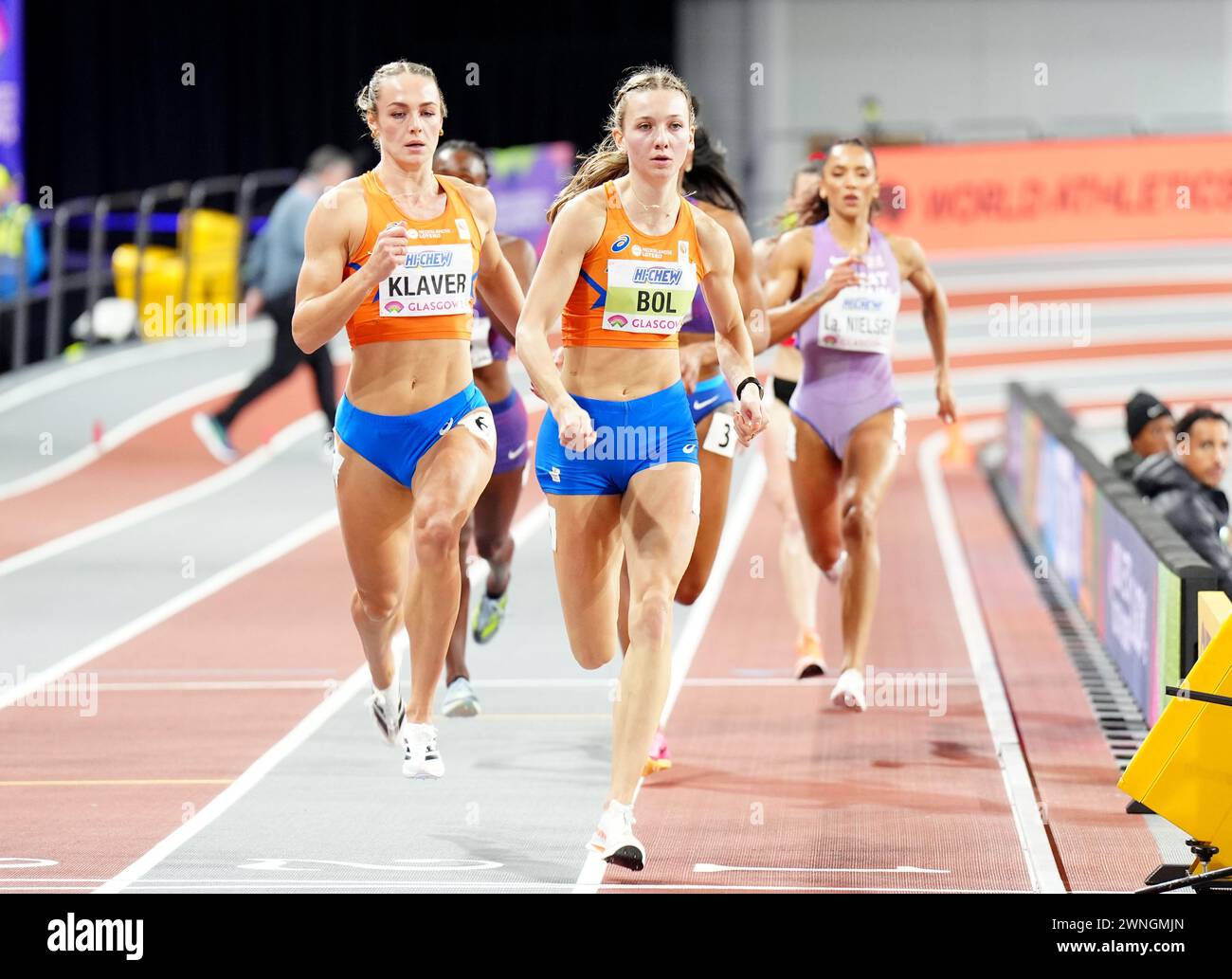 Netherlands' Lieke Klaver and Femke Bol in the Women's 400 metres ...