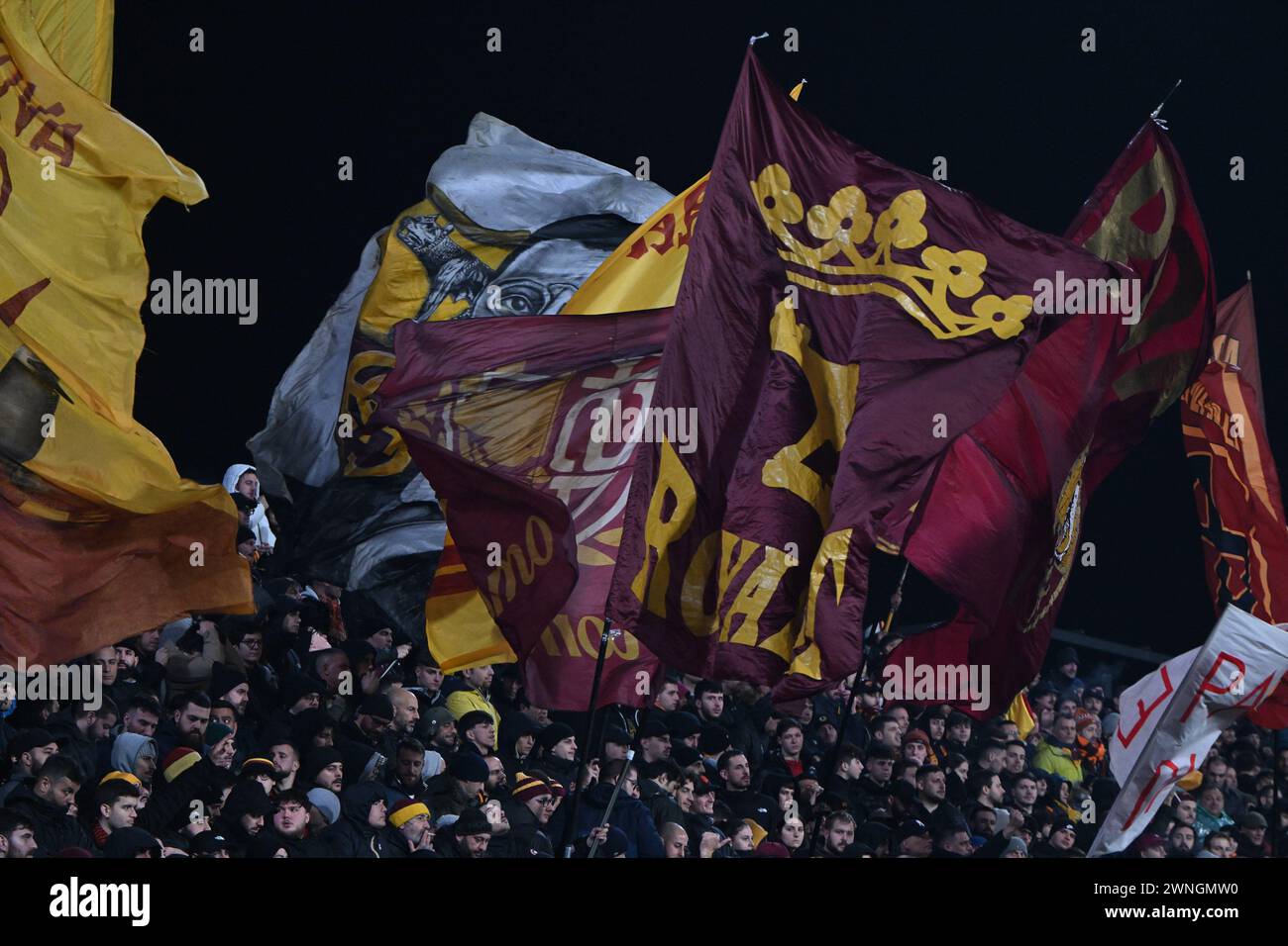 AS Roma supporters during the Italian Serie A football match between AC ...