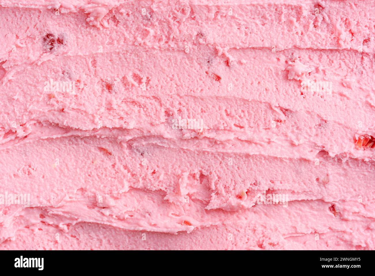 Creamy raspberry ice cream surface or texture top view Stock Photo - Alamy