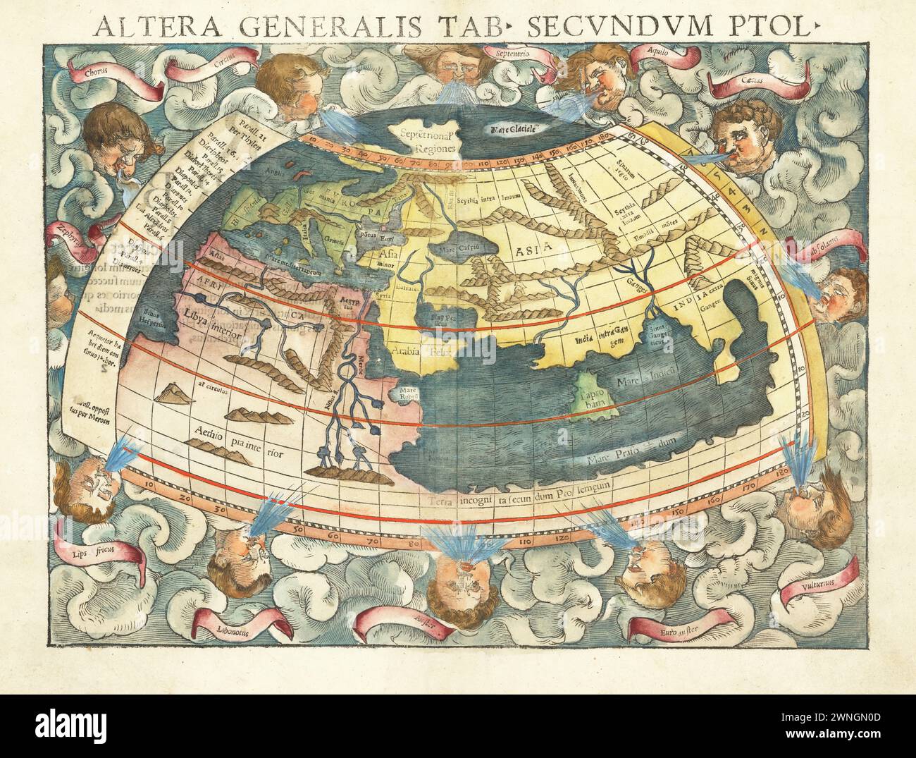 16th century world map hi-res stock photography and images - Alamy