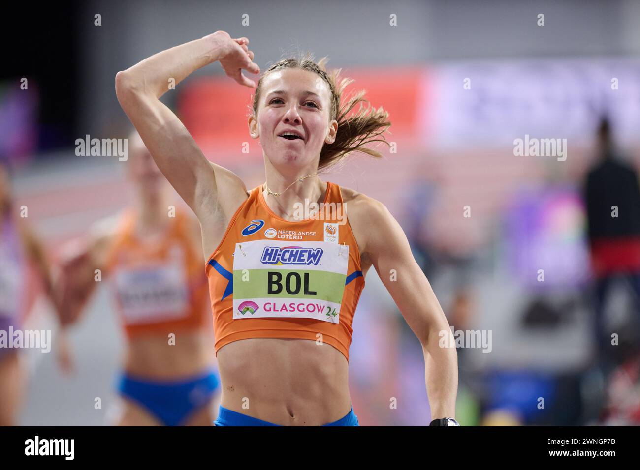 Glasgow, UK. 02nd Mar, 2024. GLASGOW, SCOTLAND - MARCH 2: Femke Bol of ...