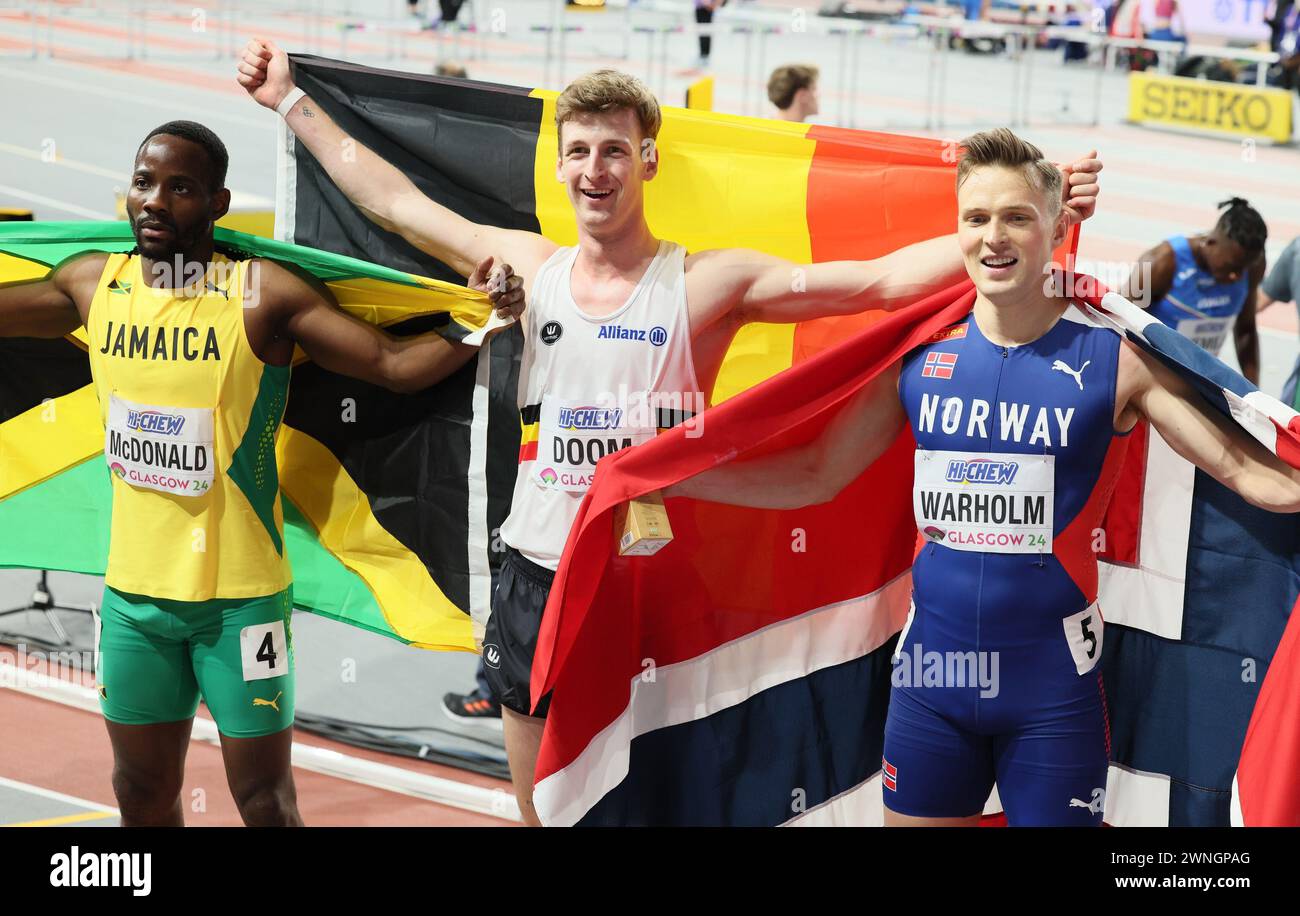 Glasgow, UK. 02nd Mar, 2024. Jamaican McDonald, Belgian Alexander Doom ...