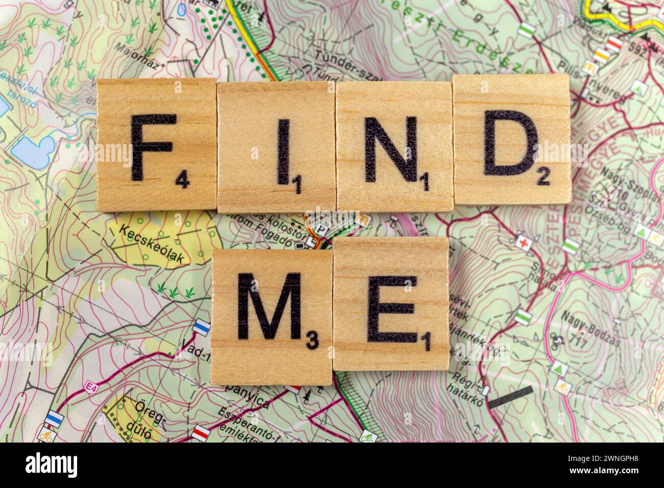 Scavenger hunt map hi-res stock photography and images - Alamy