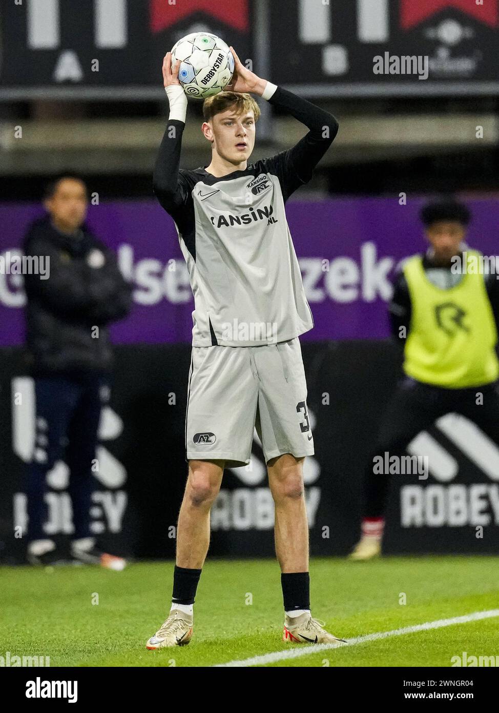 ROTTERDAM - Finn Stam of AZ Alkmaar during the Dutch Eredivisie match ...