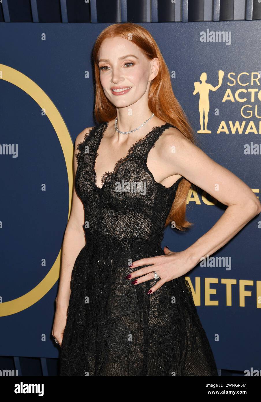 LOS ANGELES, CALIFORNIA - FEBRUARY 24: Jessica Chastain attends the ...