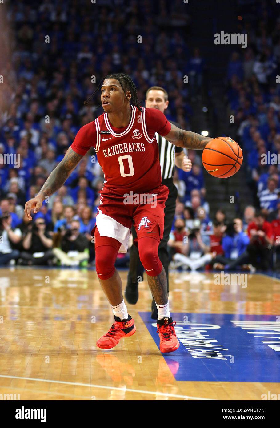 LEXINGTON, KY - MARCH 02: Arkansas Razorbacks guard Khalif Battle (0 ...