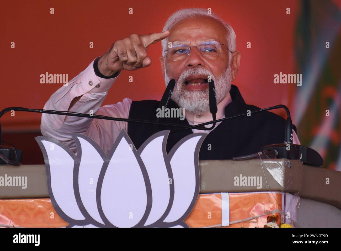Prime Minister Narendra Modi addresses during a public meeting at ...