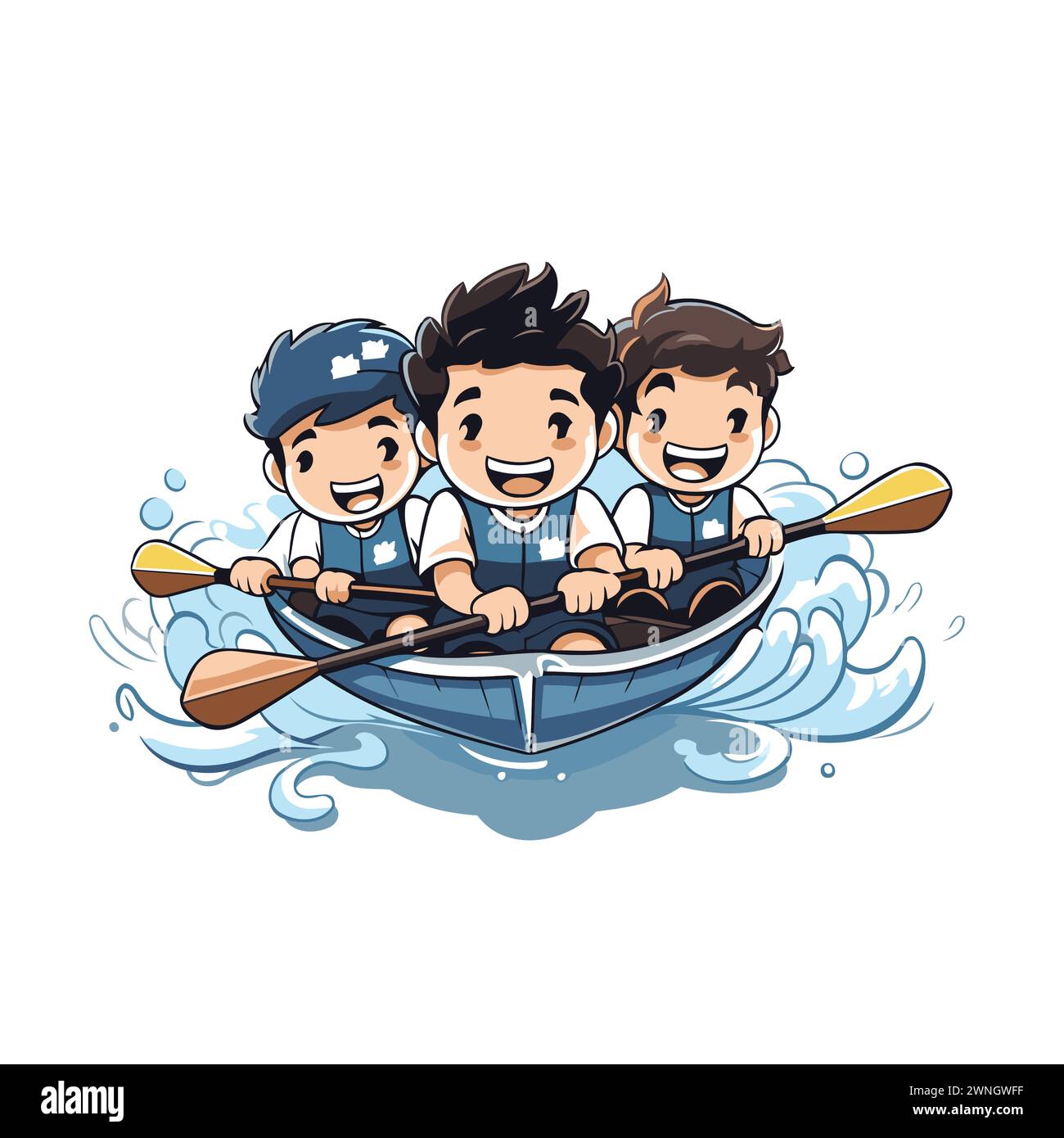 River rowing team Stock Vector Images - Alamy