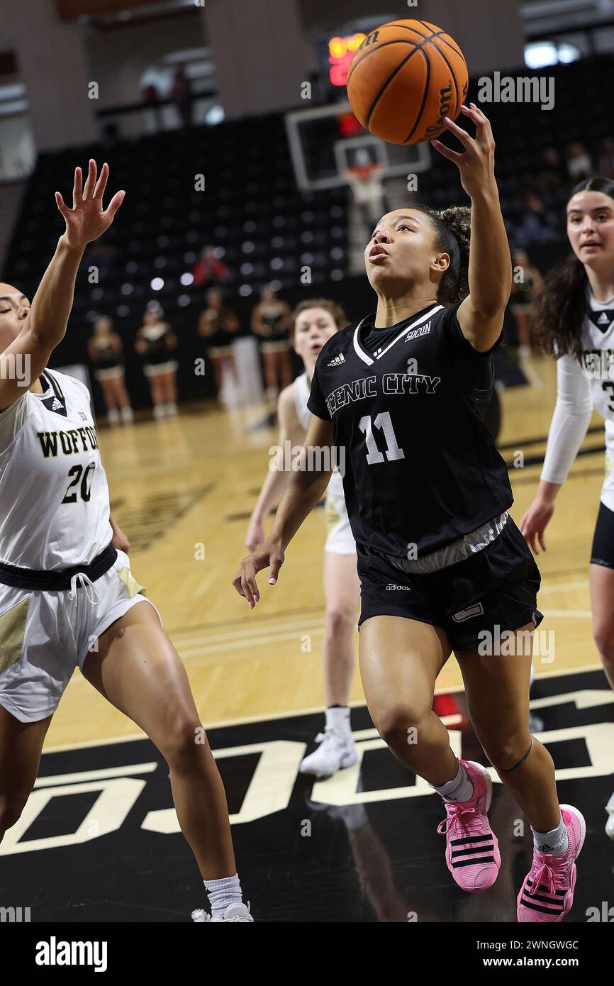 SPARTANBURG, SC - MARCH 02: Chattanooga Mocs guard Caia Elisaldez (11 ...