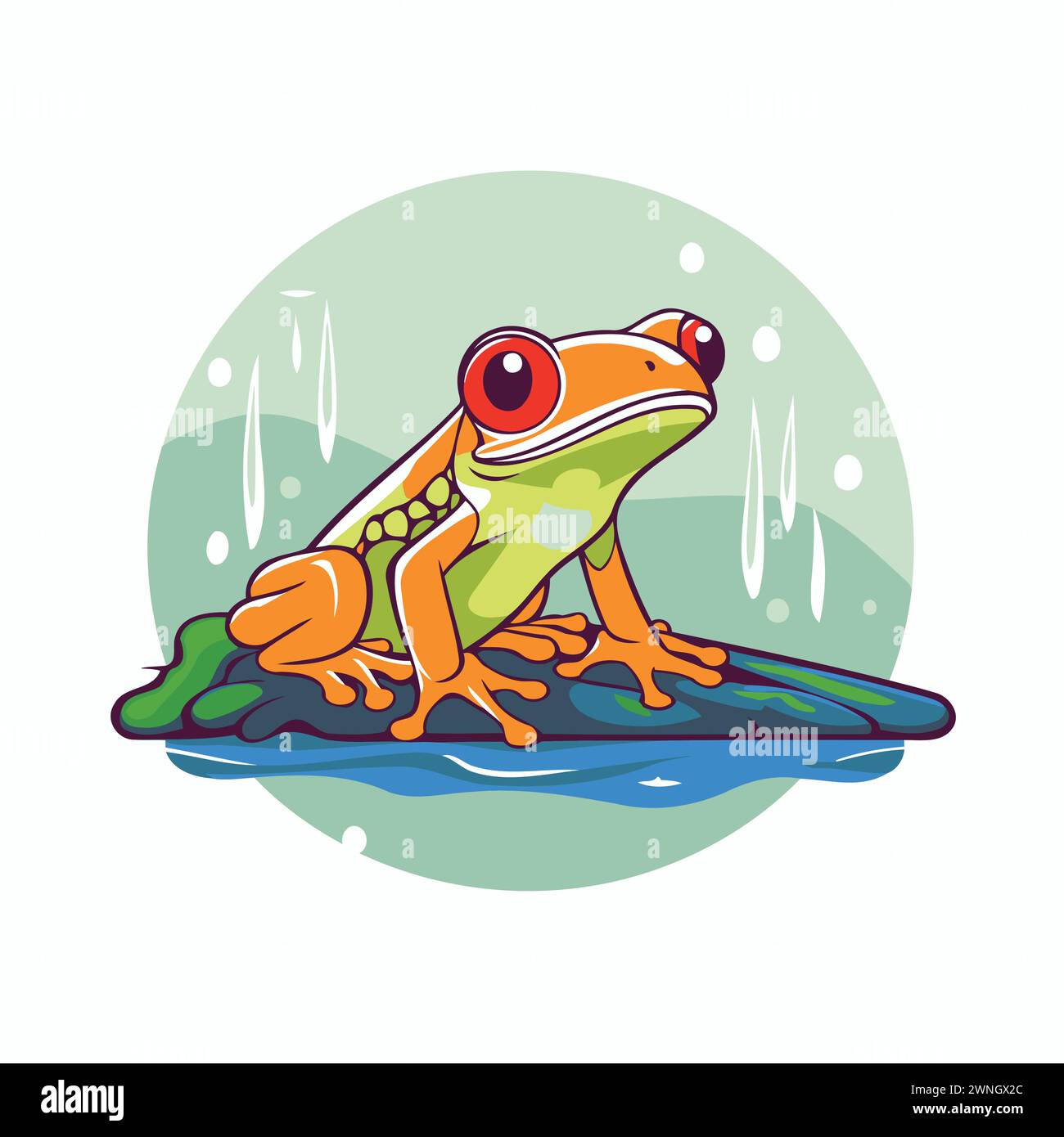 Frogs toads Stock Vector Images - Alamy