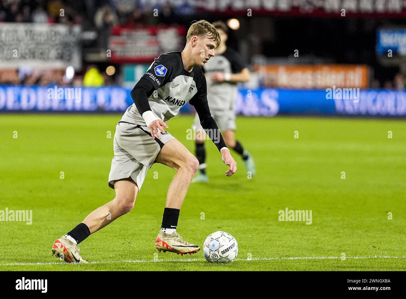 ROTTERDAM - Finn Stam of AZ Alkmaar during the Dutch Eredivisie match ...