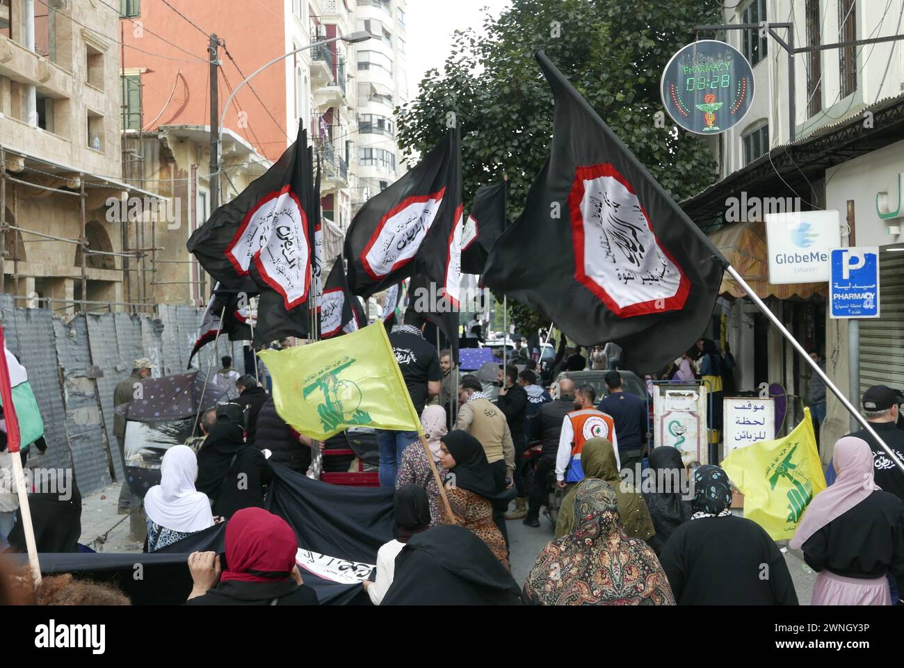 Beirut Lebanon 02nd Mar 2024 Thousands Of Activists March Through