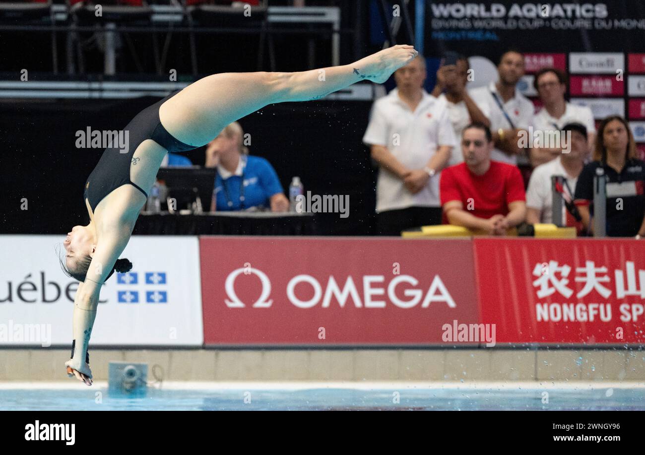 Montreal, Canada. 02nd Mar, 2024. Pamela Ware of Canada competes during ...
