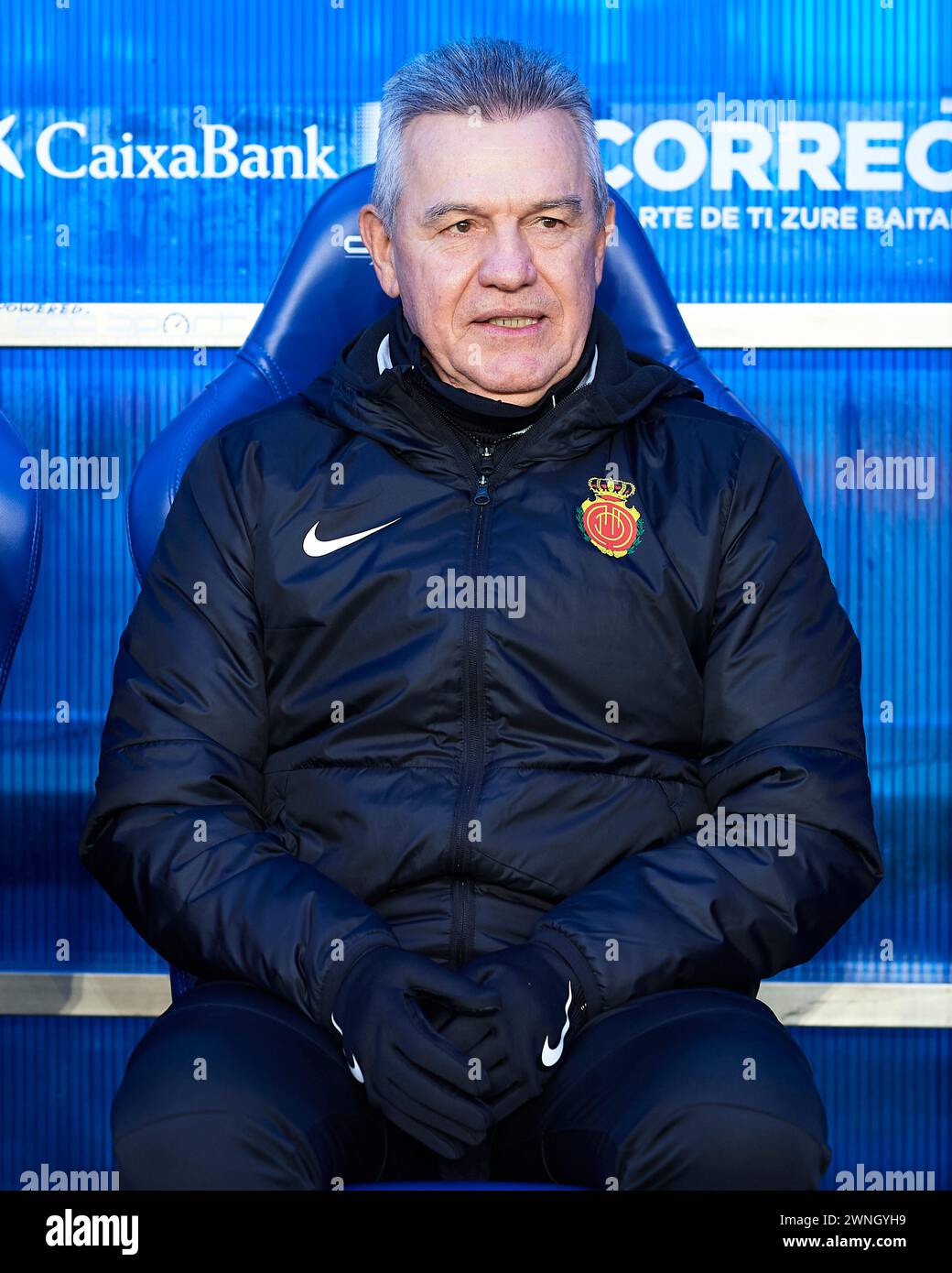 RCD Mallorca head coach Javier Aguirre looks on during the LaLiga EA ...