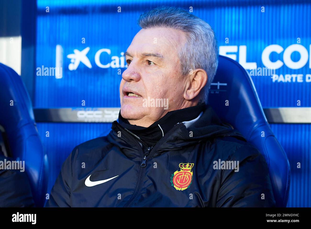 RCD Mallorca head coach Javier Aguirre looks on during the LaLiga EA ...