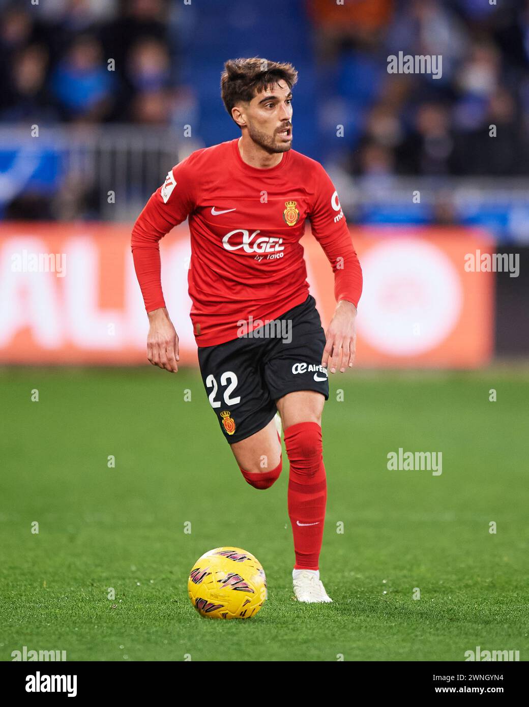 Nacho Vidal of RCD Mallorca with the ball during the LaLiga EA Sports ...