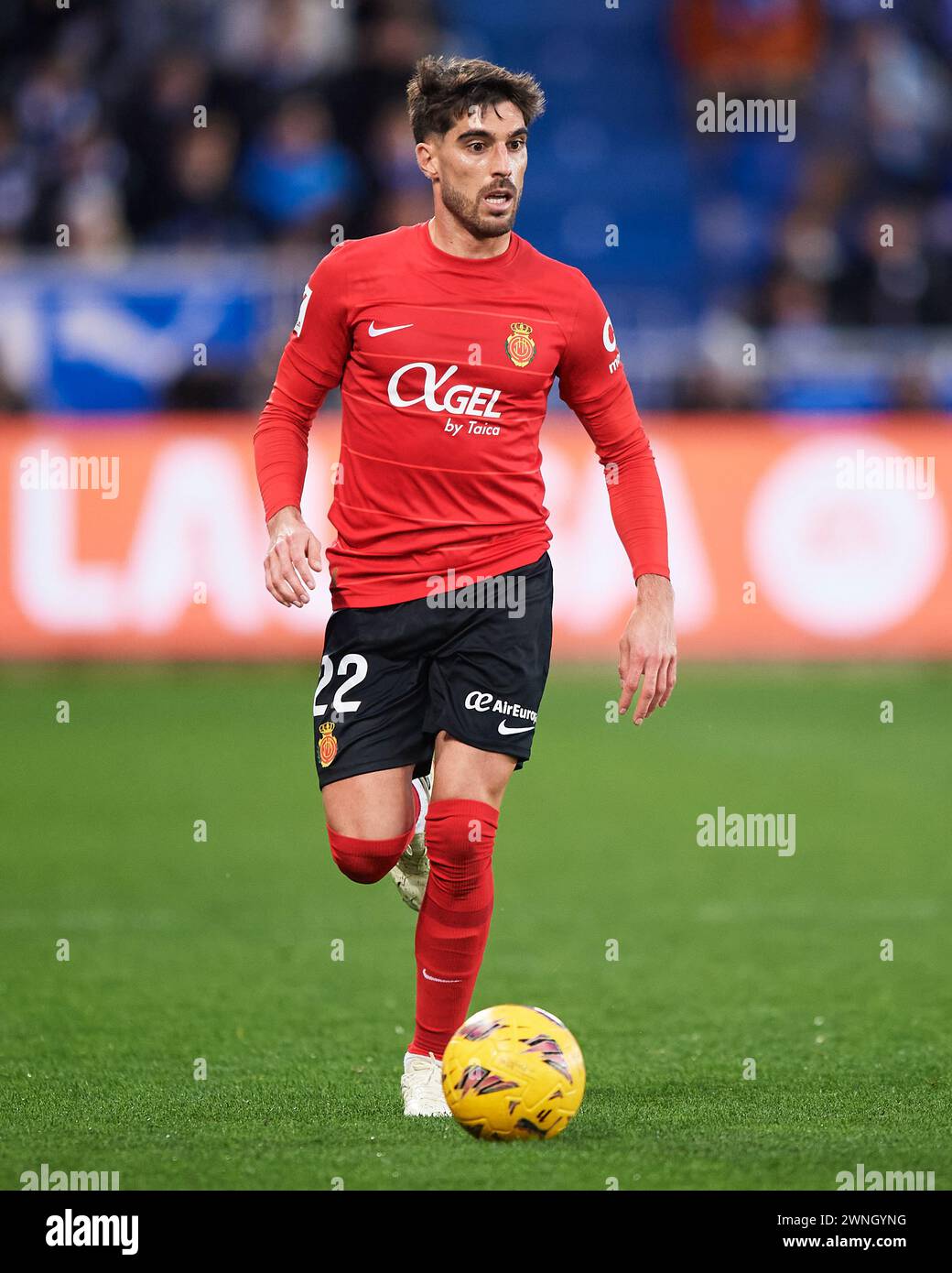 Nacho Vidal of RCD Mallorca with the ball during the LaLiga EA Sports ...