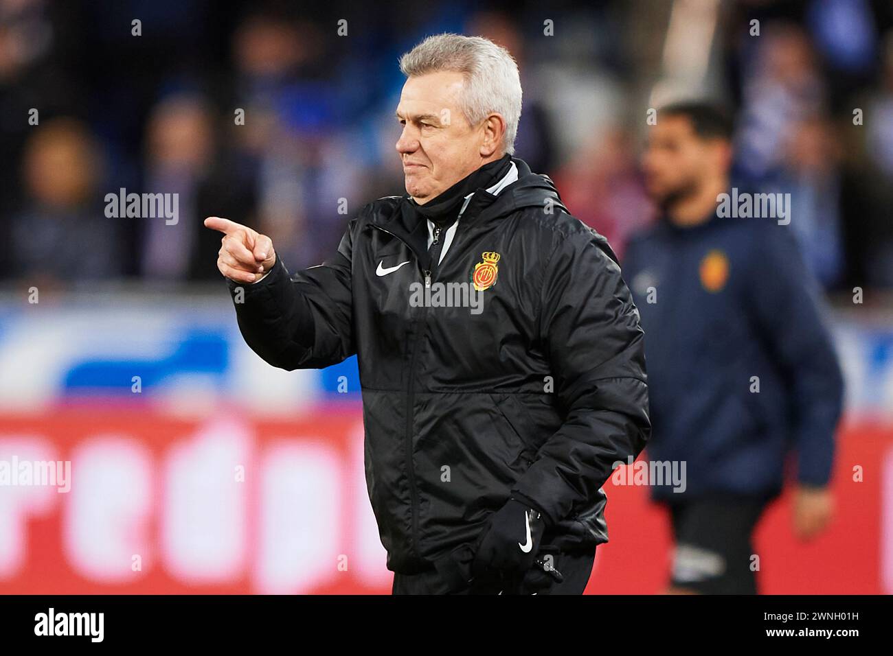RCD Mallorca head coach Javier Aguirre reacts during the LaLiga EA ...