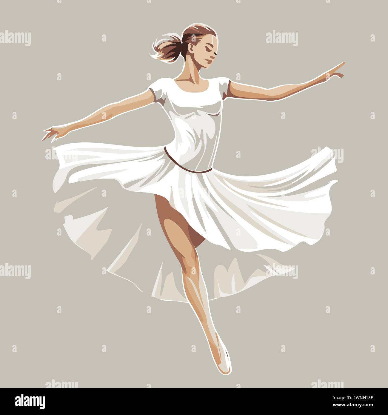 A white dress Stock Vector Images - Alamy