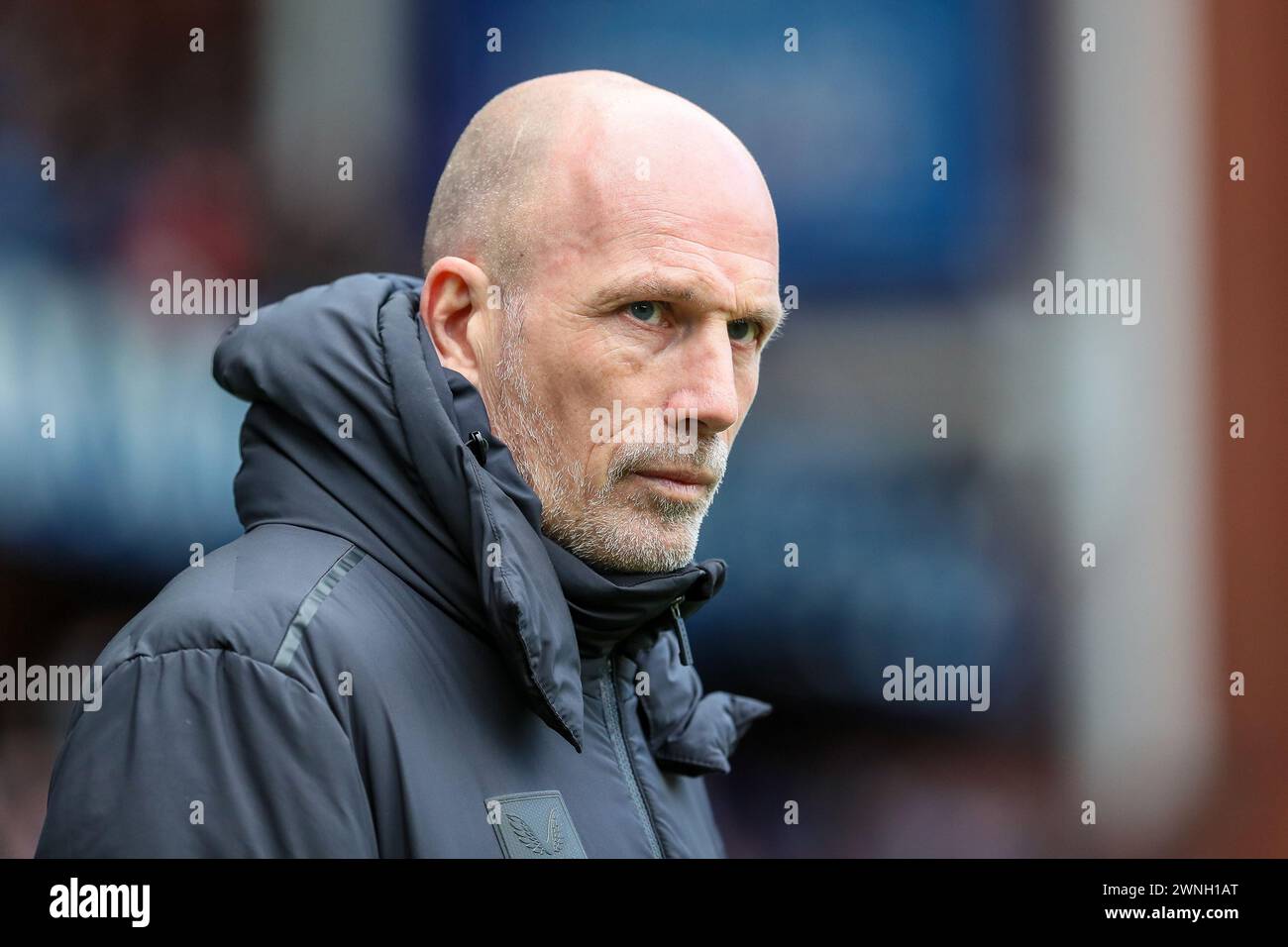 PHILIPPE CLEMENT, manager of Rangers FC. Image taken at Ibrox stadium ...