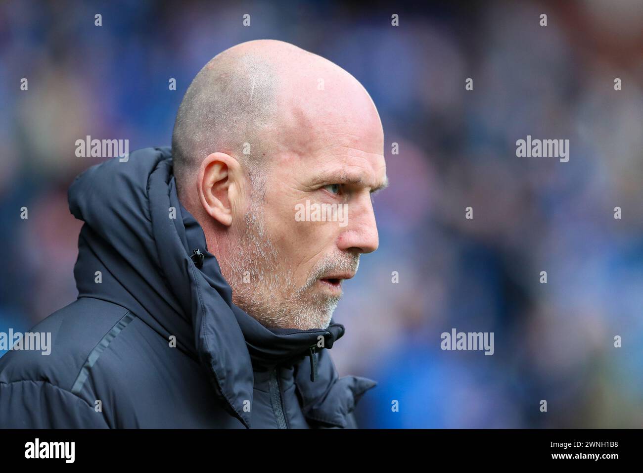 PHILIPPE CLEMENT, manager of Rangers FC. Image taken at Ibrox stadium ...