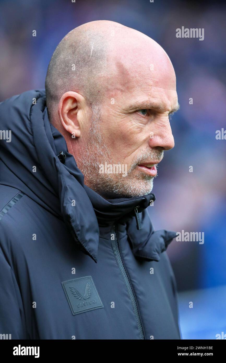 PHILIPPE CLEMENT, manager of Rangers FC. Image taken at Ibrox stadium ...