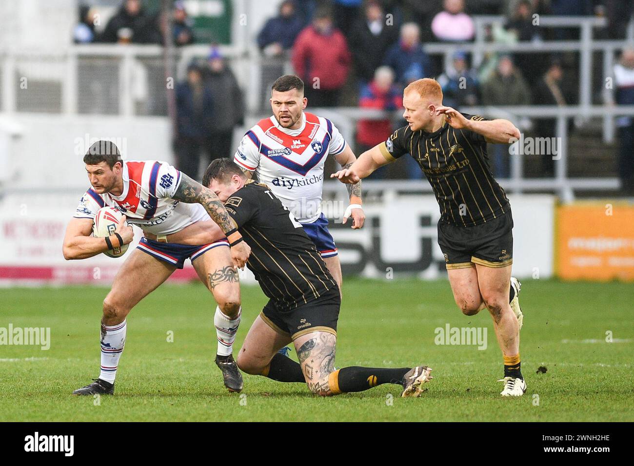 Wakefield, England - 2nd March 2024 - Wakefield Trinity's Jay Pitts in ...