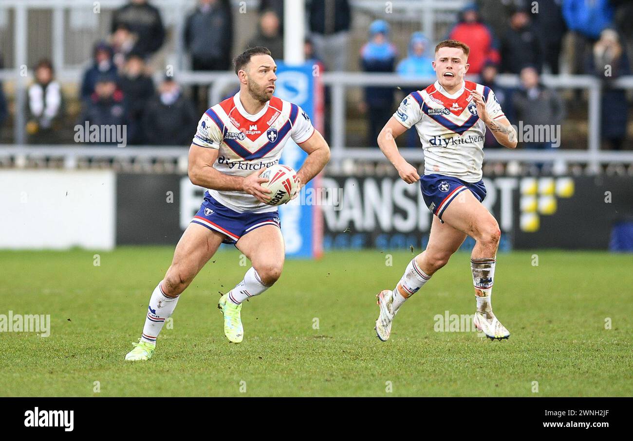Wakefield, England - 2nd March 2024 - Wakefield Trinity's Luke Gale ...