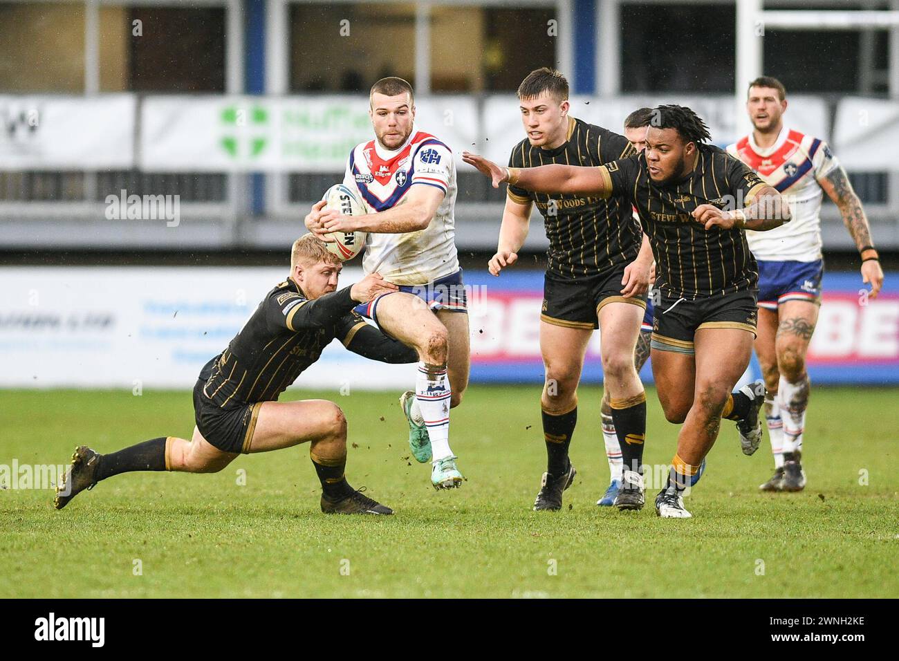Wakefield, England - 2nd March 2024 - Wakefield Trinity's Max Jowitt ...