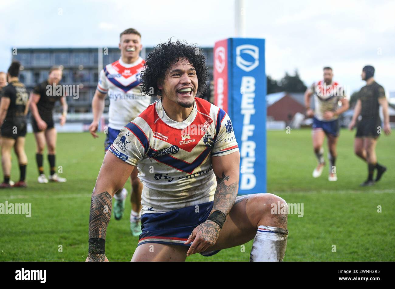 Wakefield, England - 2nd March 2024 - Wakefield Trinity's Renouf Atoni ...