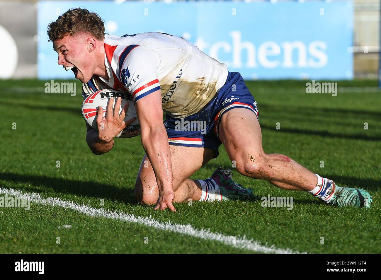 Wakefield, England - 2nd March 2024 - Wakefield Trinity's Harvey Smith ...