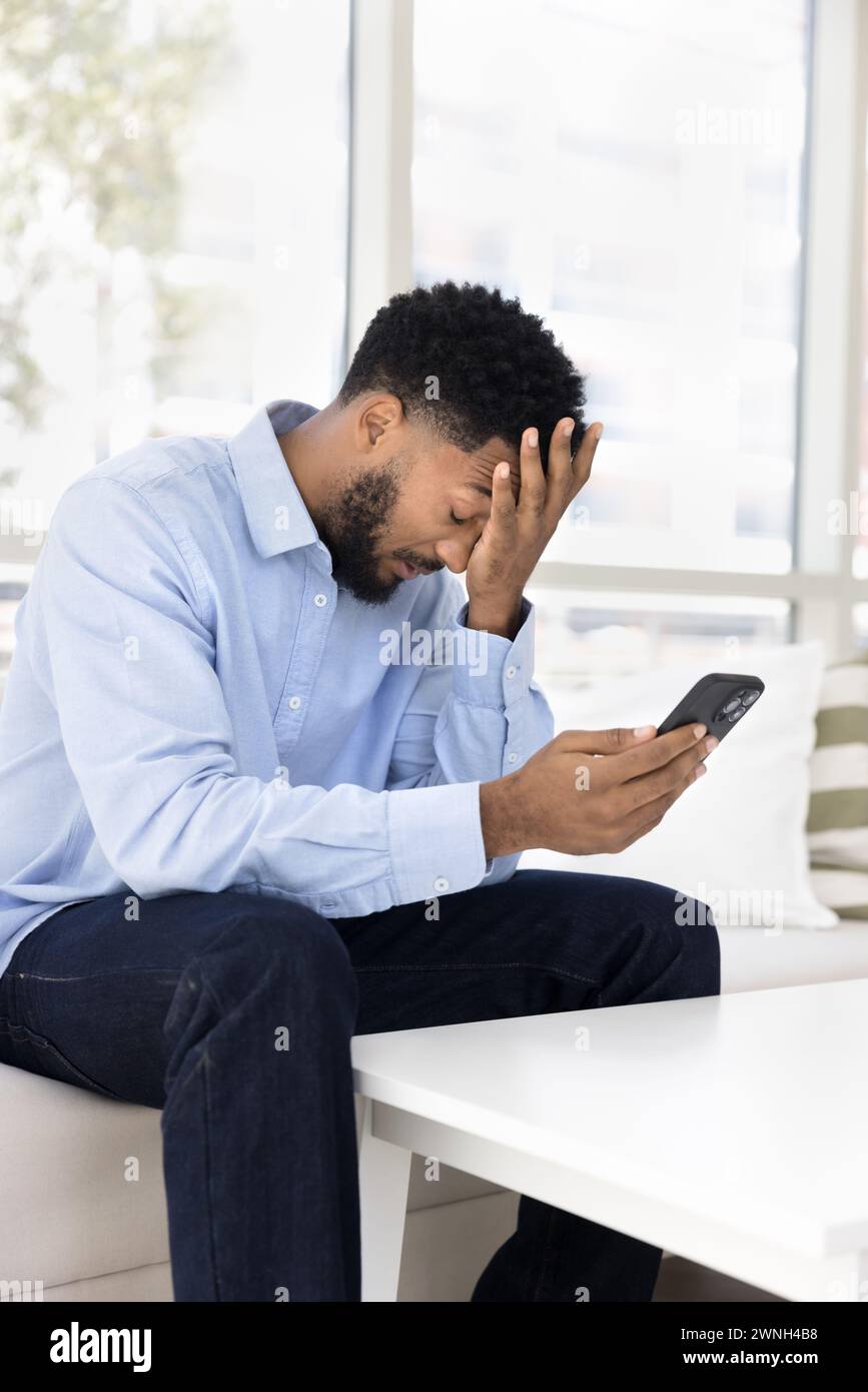 African man having loss using hi-res stock photography and images - Alamy