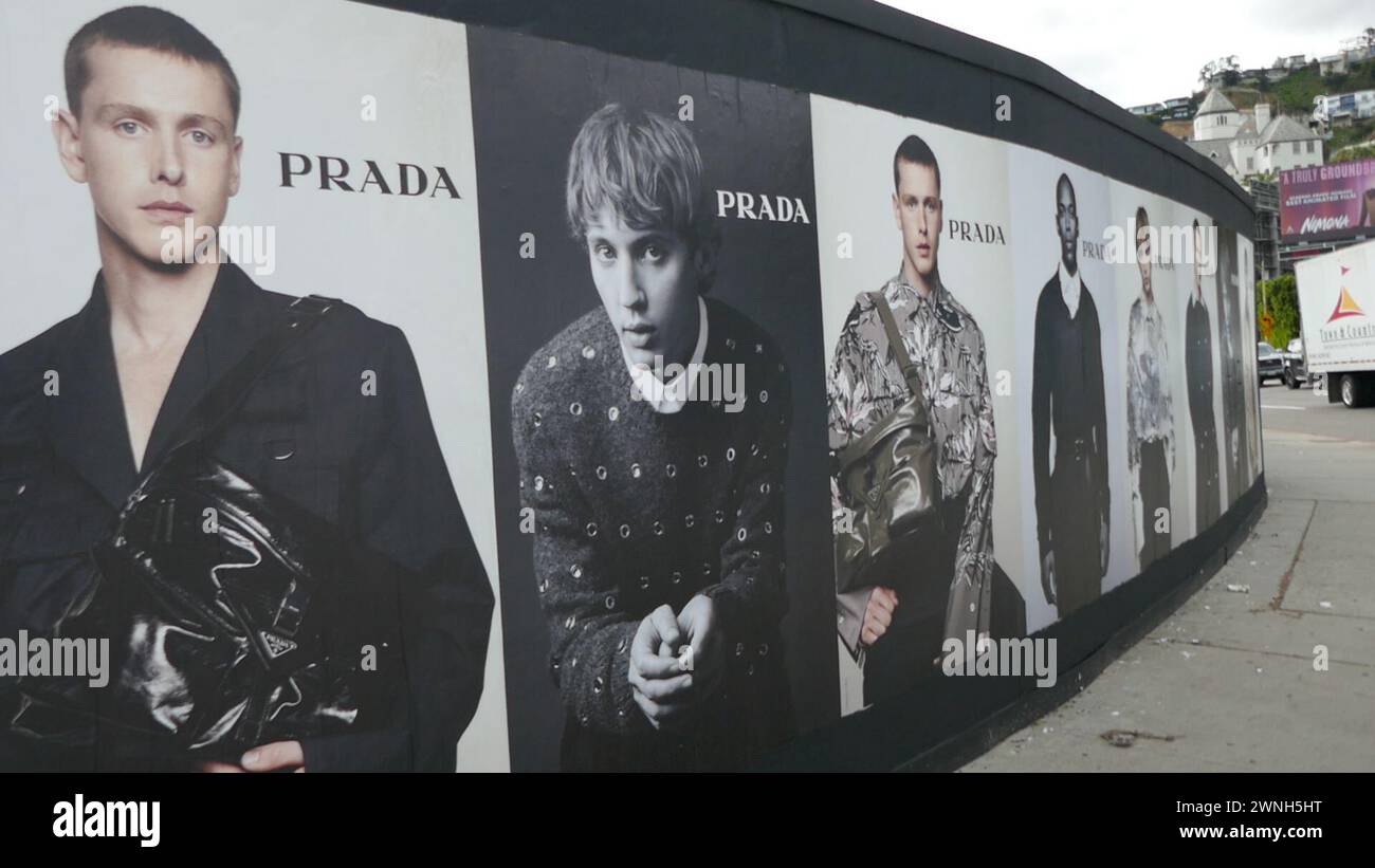 Los Angeles, California, USA 1st March 2024 Troye Sivan Prada Posters ...