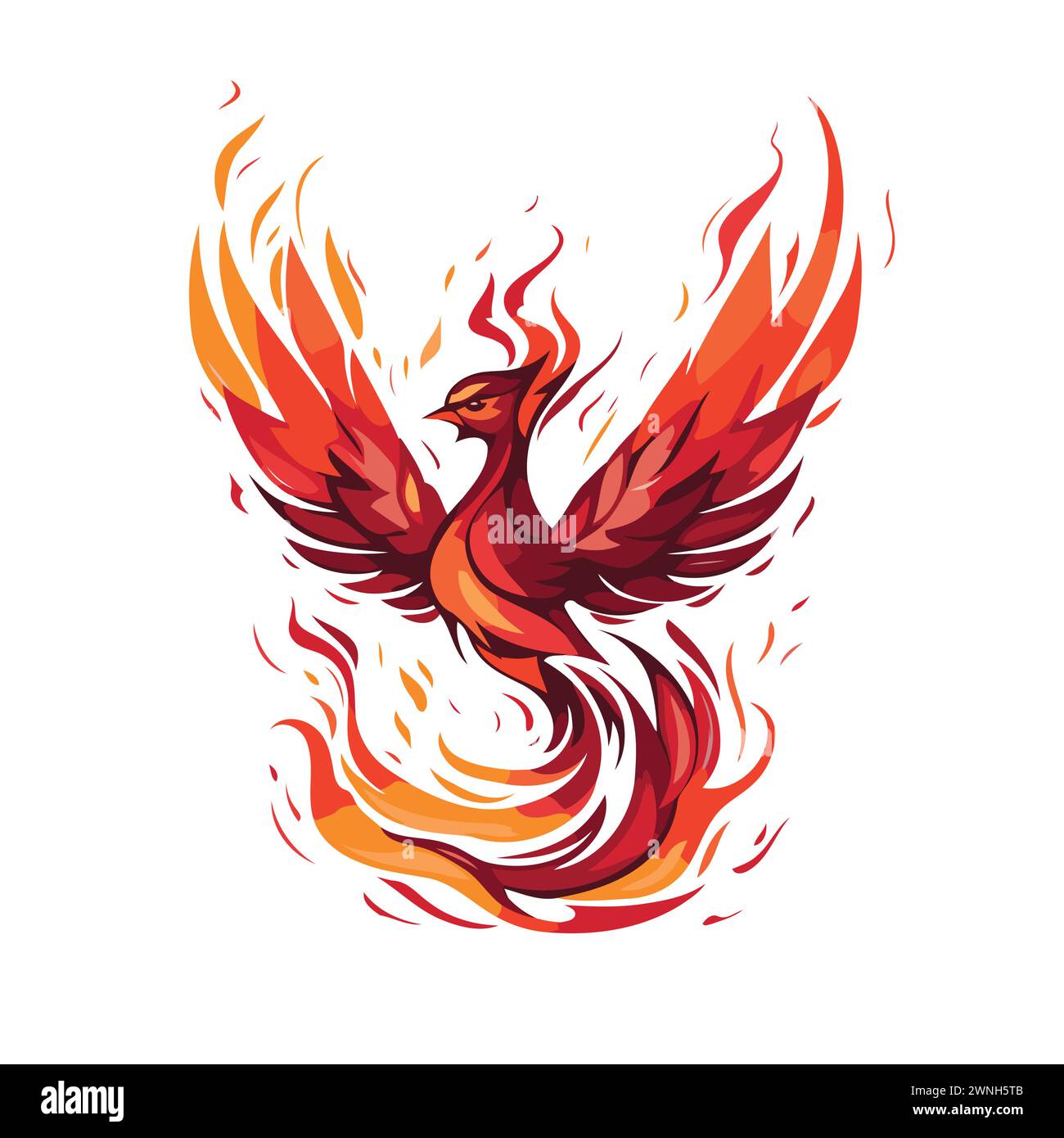Phoenix red color Cut Out Stock Images & Pictures - Alamy