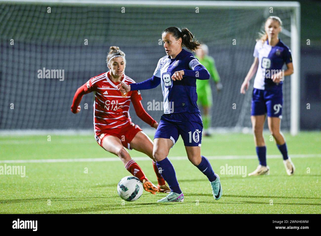 Anderlecht, Belgium. 02nd Mar, 2024. Justine Blave (8) of Standard and ...