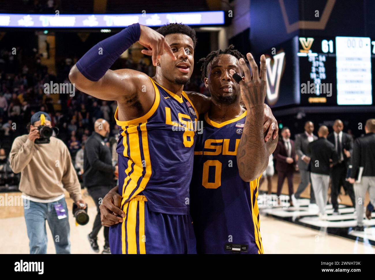 Nashville, Tennessee, USA. 1st Mar, 2024. LSU Tigers guard Jordan ...