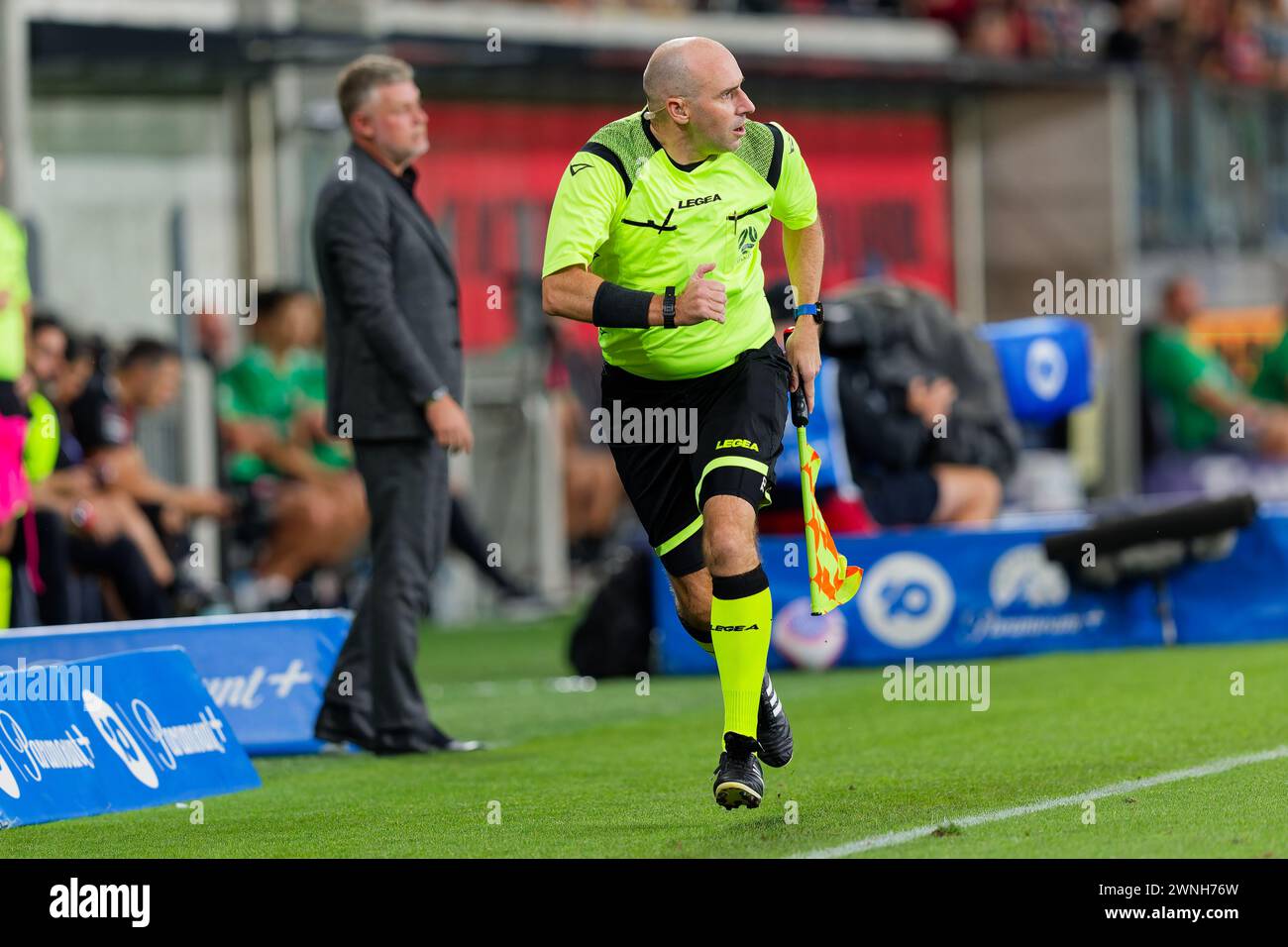 Sydney, Australia. 02nd Mar, 2024. Assistant referee, Nathan MacDonald ...