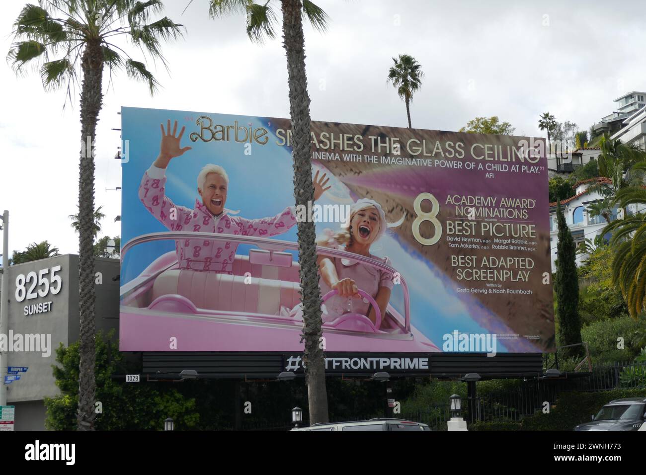 Los Angeles, California, USA 1st March 2024 Barbie Billboard with Ryan ...