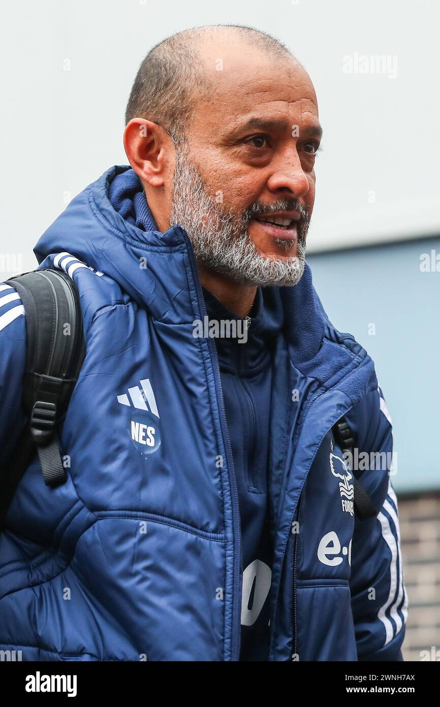 Nuno Espírito Santo manager of Nottingham Forest arrives ahead of the ...