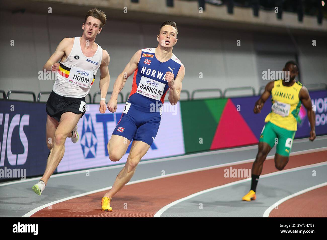 Alexander Doom (BEL, 4x400 Metres Relay, 400 Metres) takes gold in the ...
