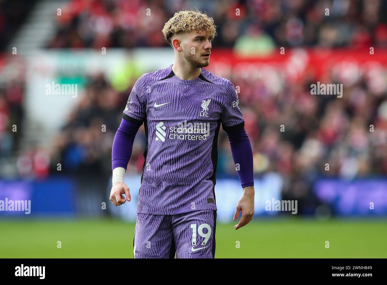 Harvey Elliott of Liverpool during the Premier League match Nottingham ...