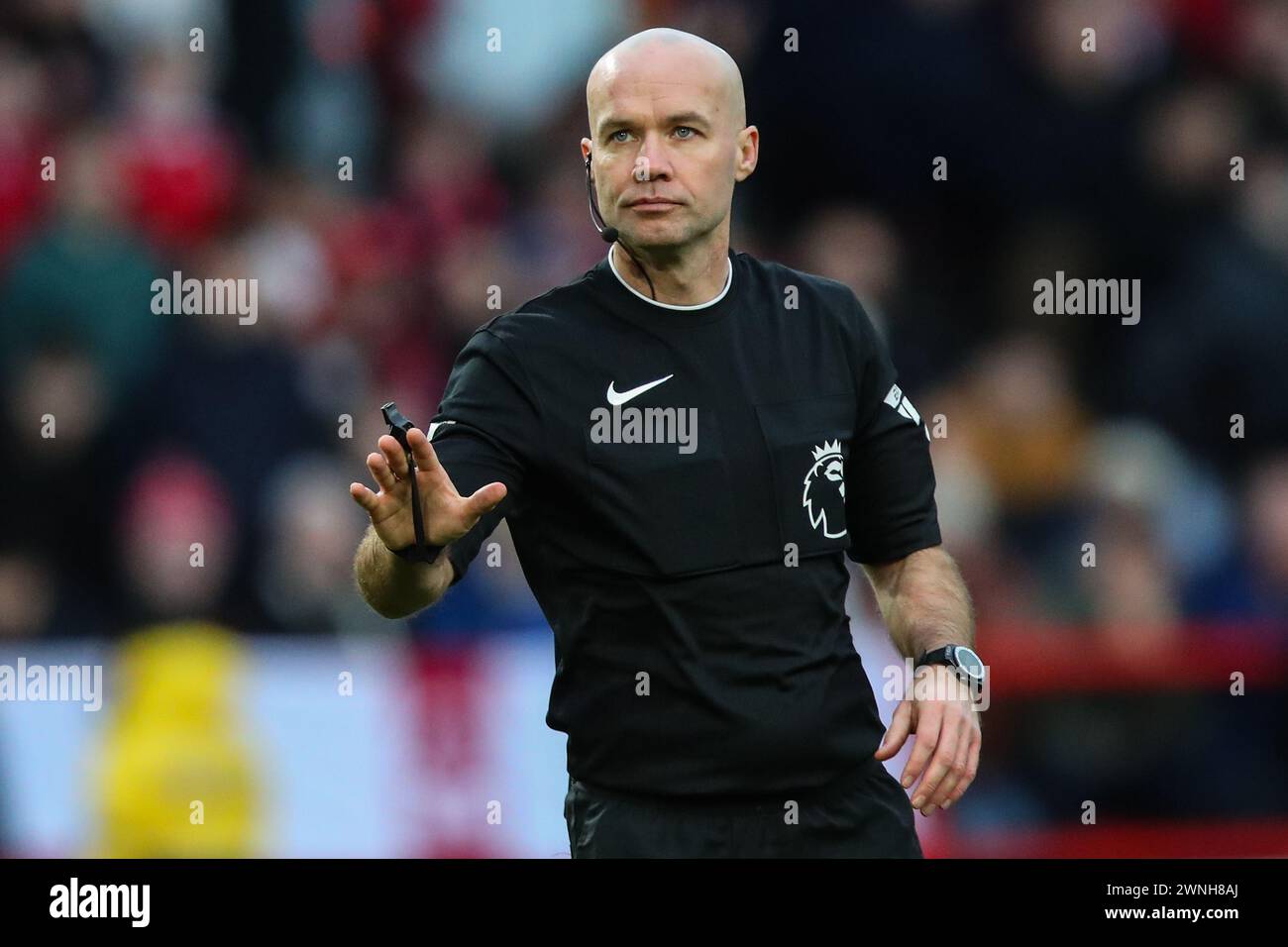 Referee Paul Tierney during the Premier League match Nottingham Forest ...