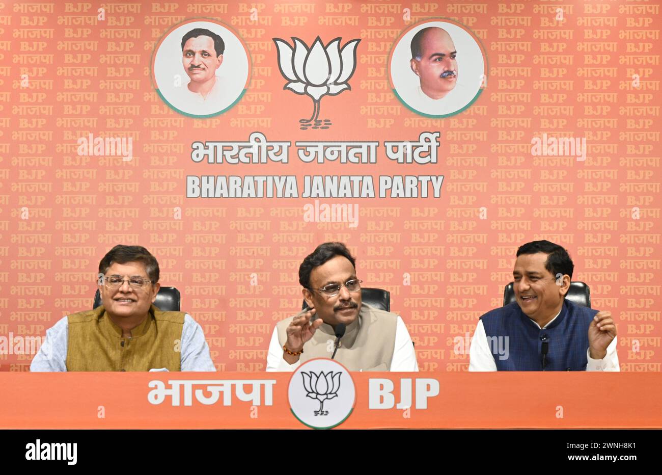 NEW DELHI, INDIA - MARCH 2: General secretary of Bharatiya Janata Party ...