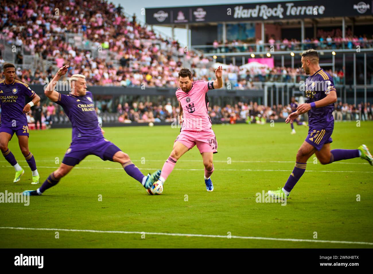 Fort Lauderdale, FL, USA. 2nd March 2024. 10-Lionel Messi of Inter ...
